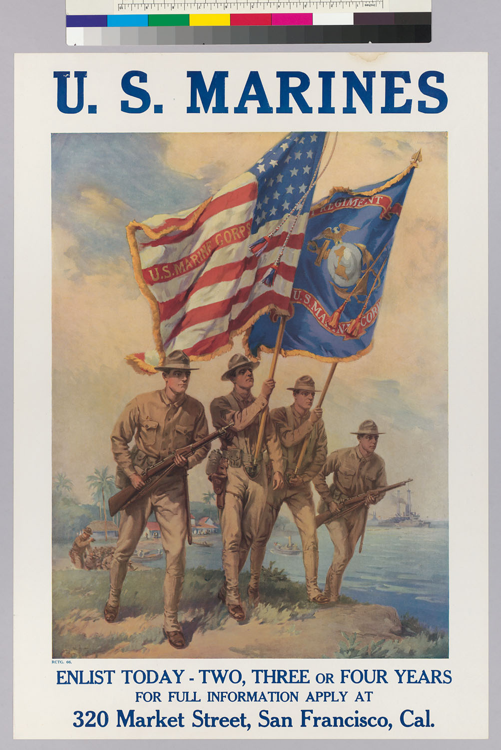 1914-1918 - U.S. Marines: Enlist Today-Two, Three or Four Years ...